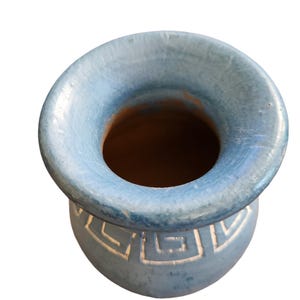 Southwestern Decor Blue Clay Pottery Vase - Etsy
