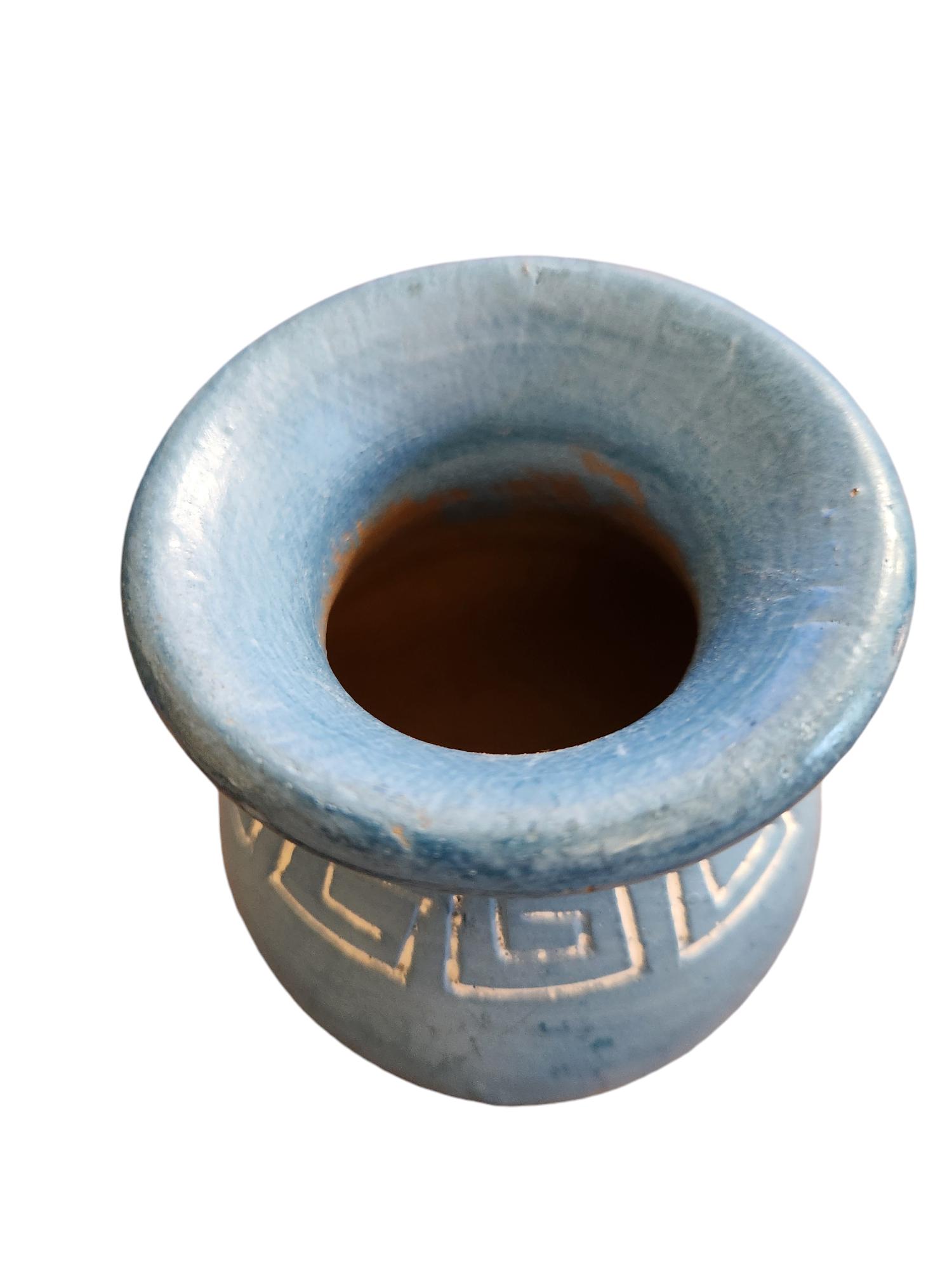 Southwestern Decor Blue Clay Pottery Vase - Etsy