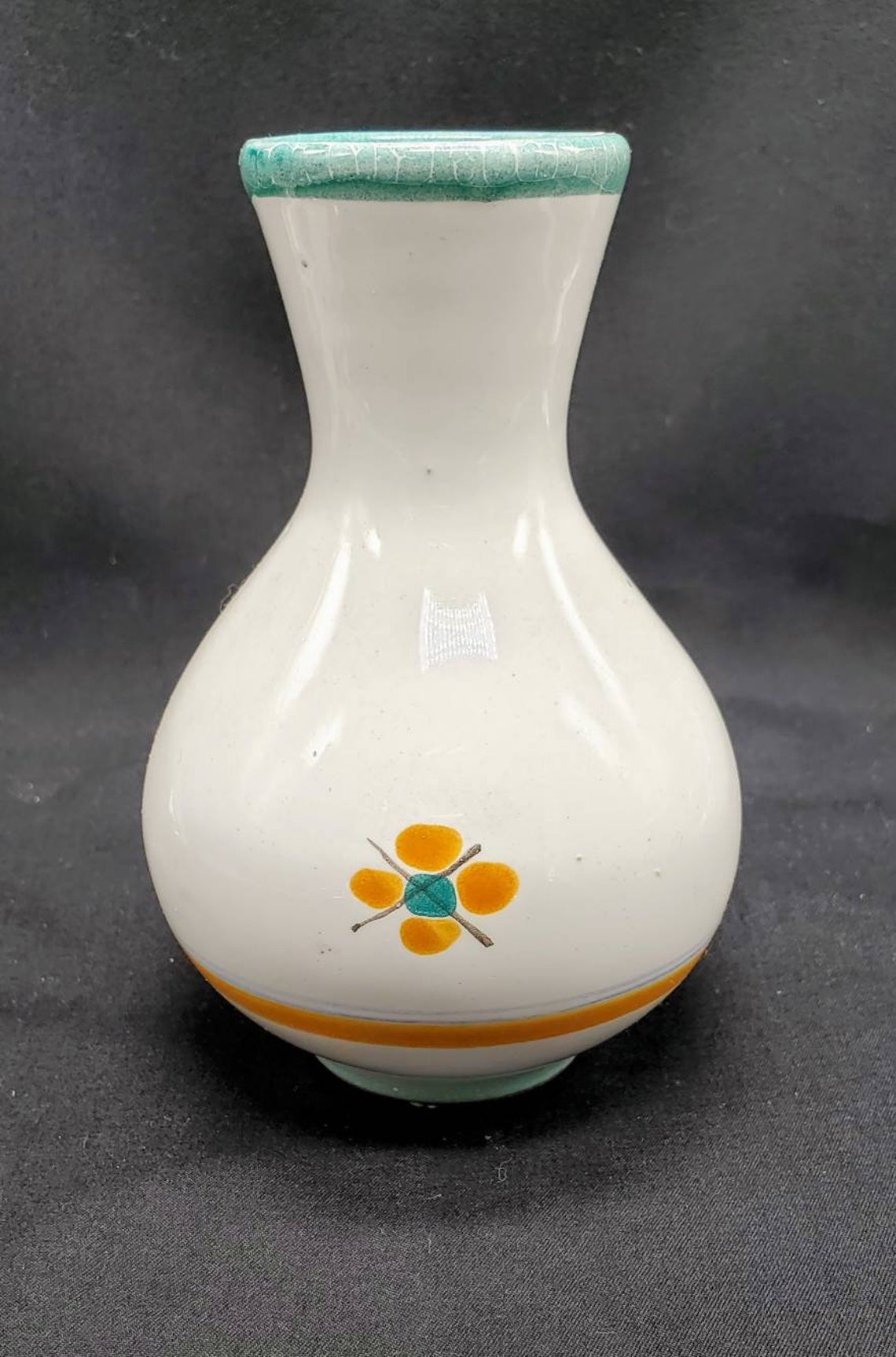 Decorative Bud Vase Pottery Handmade Hand Painted | Etsy