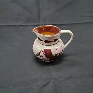 Antique Old Castle Copper Lusterware Miniature Creamer Pitcher - Etsy