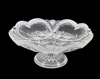 Clear Glass Compote | Etsy