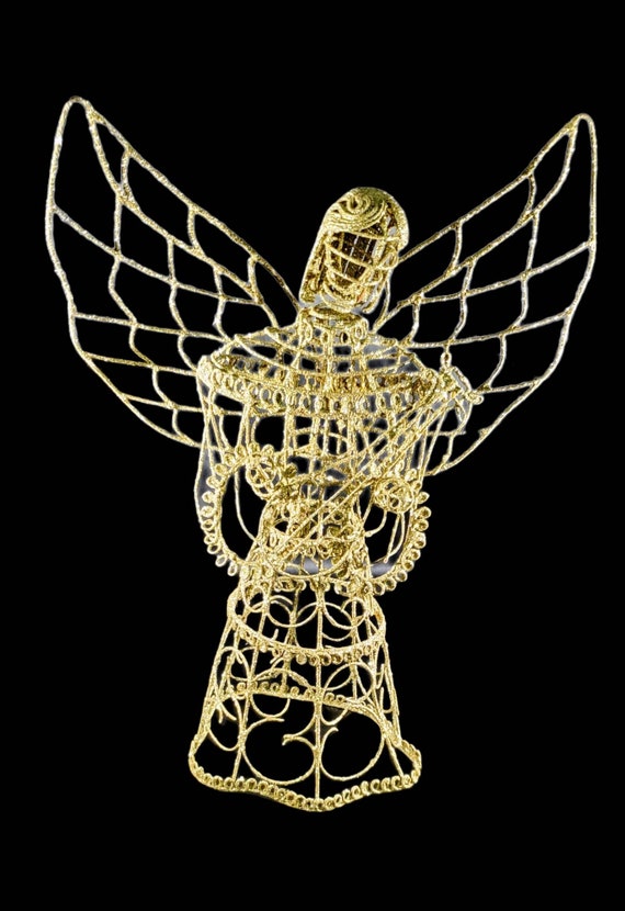 Brutalist Wire Angel Free Standing Tree Topper - Etsy
