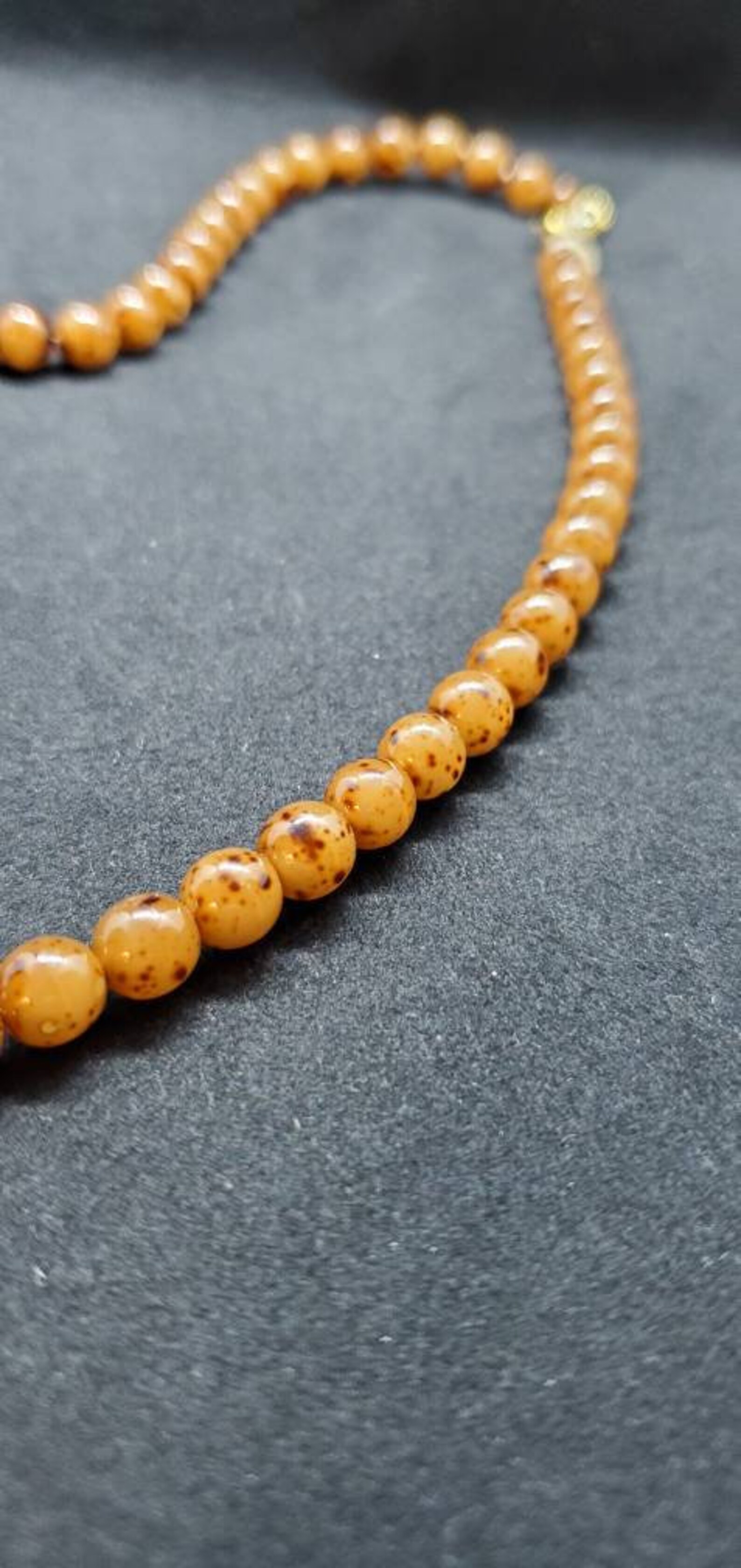 Made in Czech Republic Vintage Art Glass Bead Necklace - Etsy