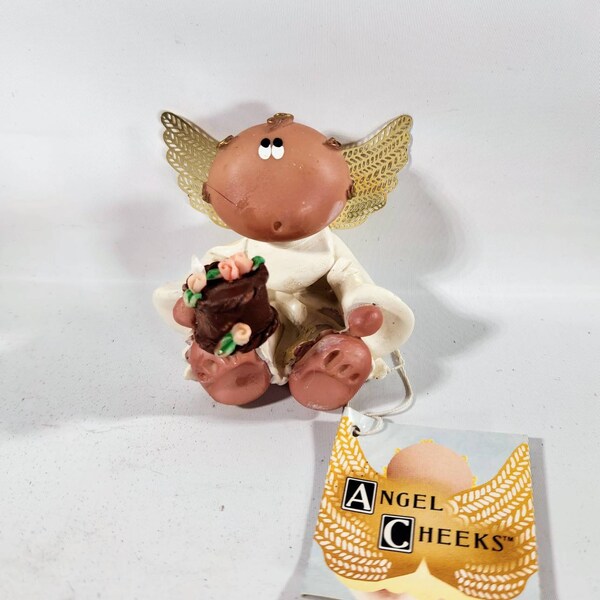 Angel Cheeks Figurine - Etsy