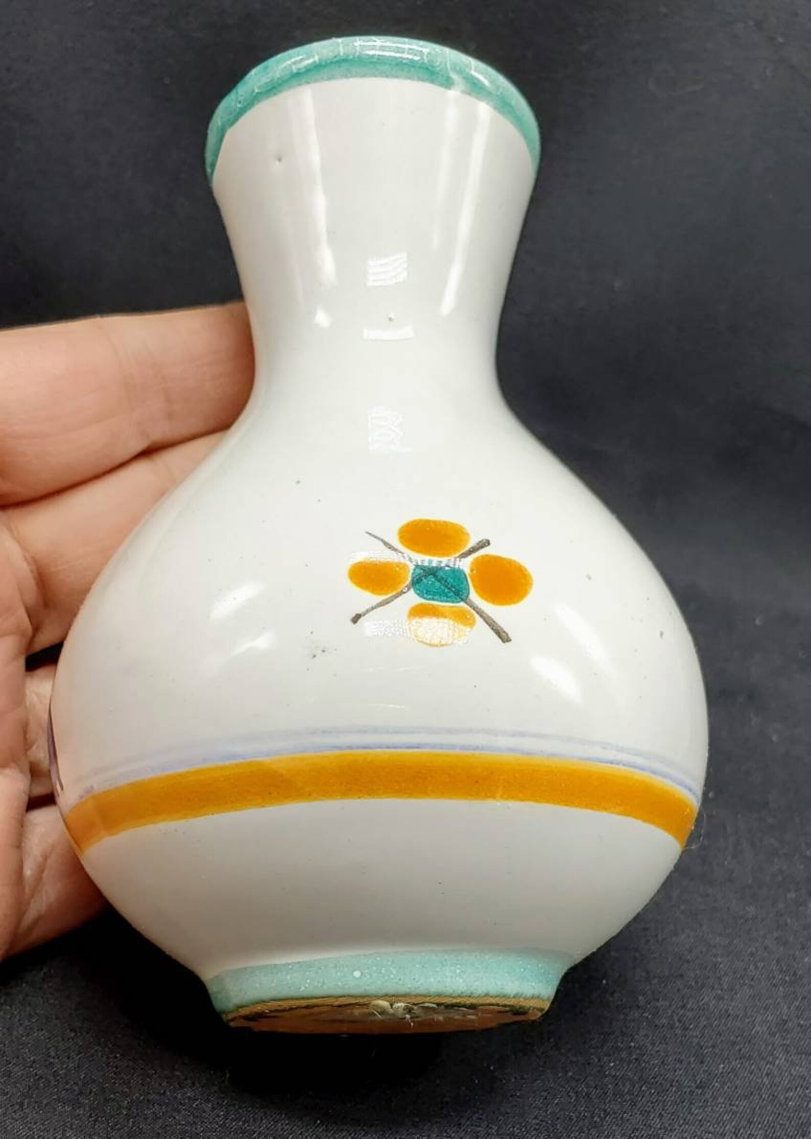 Decorative Bud Vase Pottery Handmade Hand Painted | Etsy