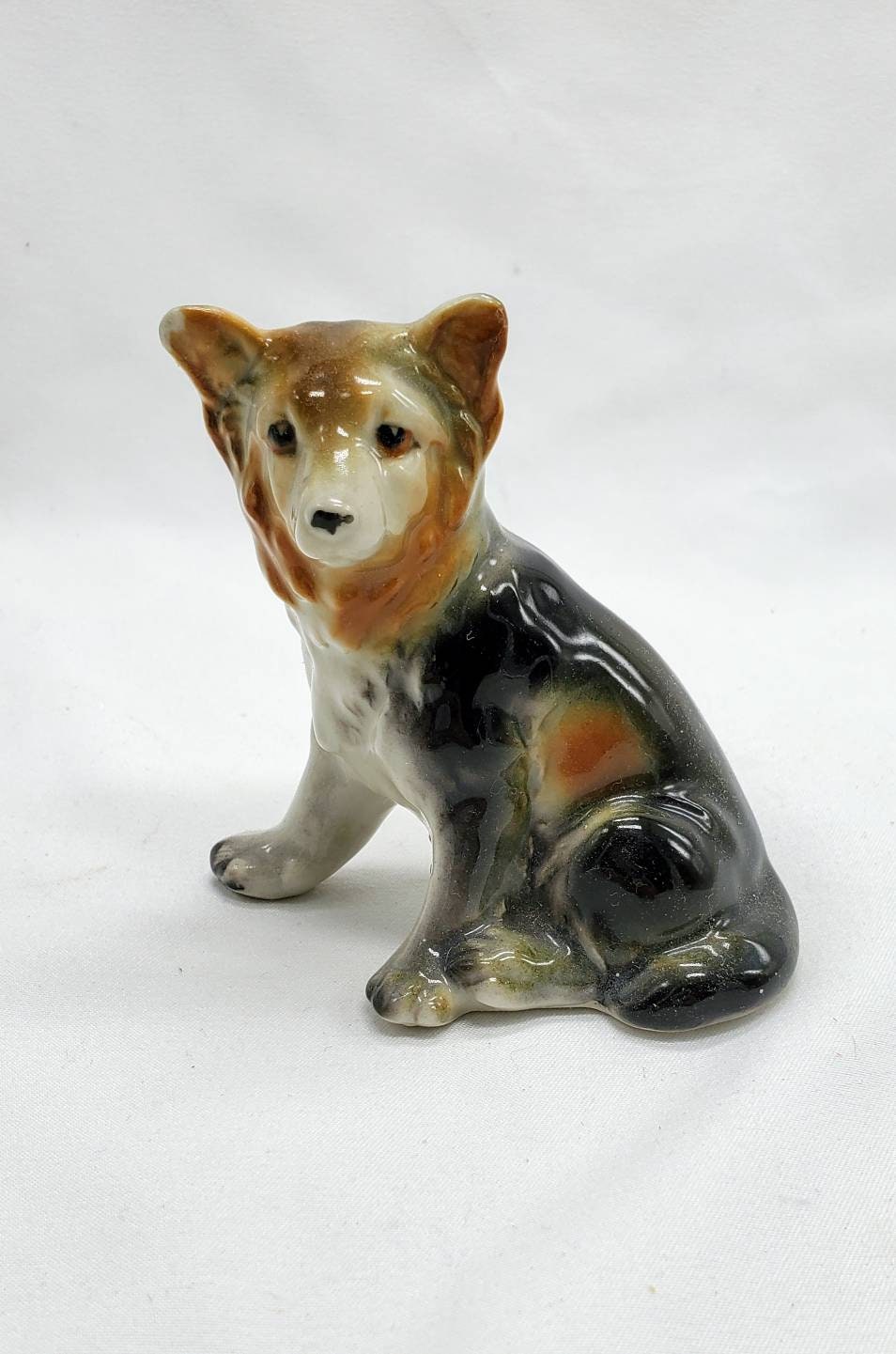 Vintage Ceramic Border Collie Dog Figurine - Etsy