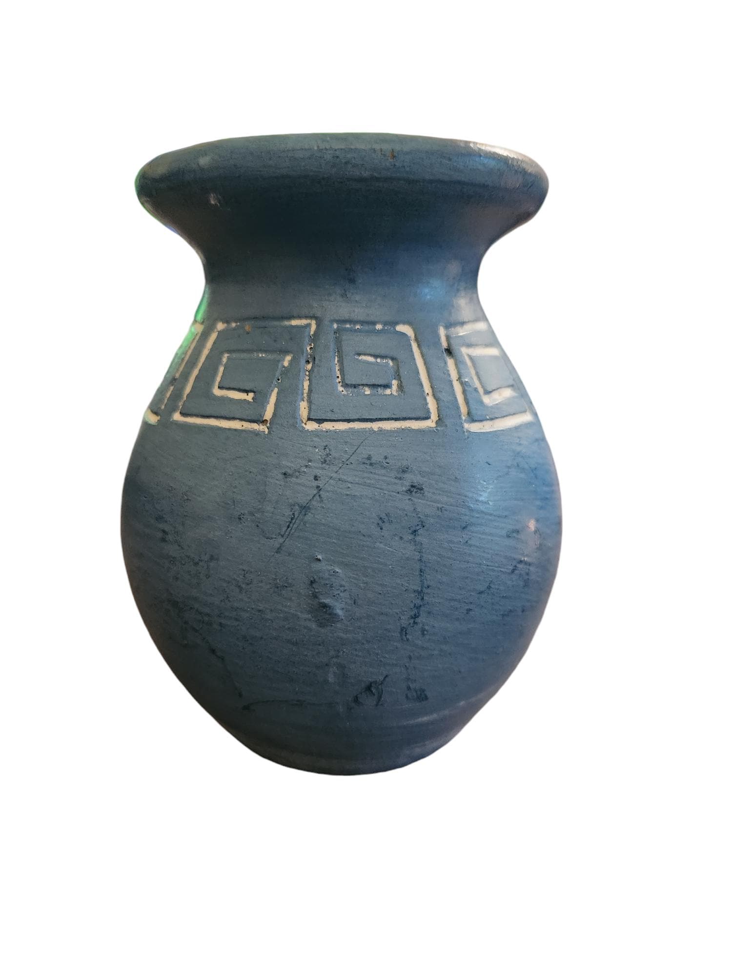 Southwestern Decor Blue Clay Pottery Vase - Etsy