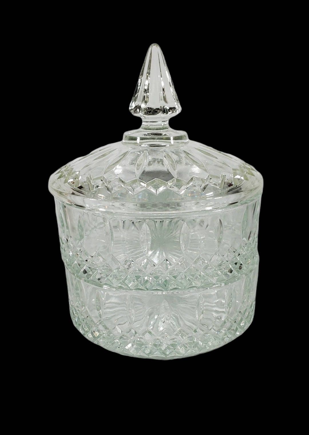 Vintage Pressed Glass 2 Tier Candy Dish - Etsy