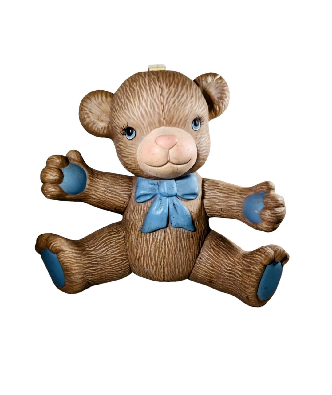 Vintage Teddy Bear Piggy Coin Bank Baby Decor Gift - Etsy
