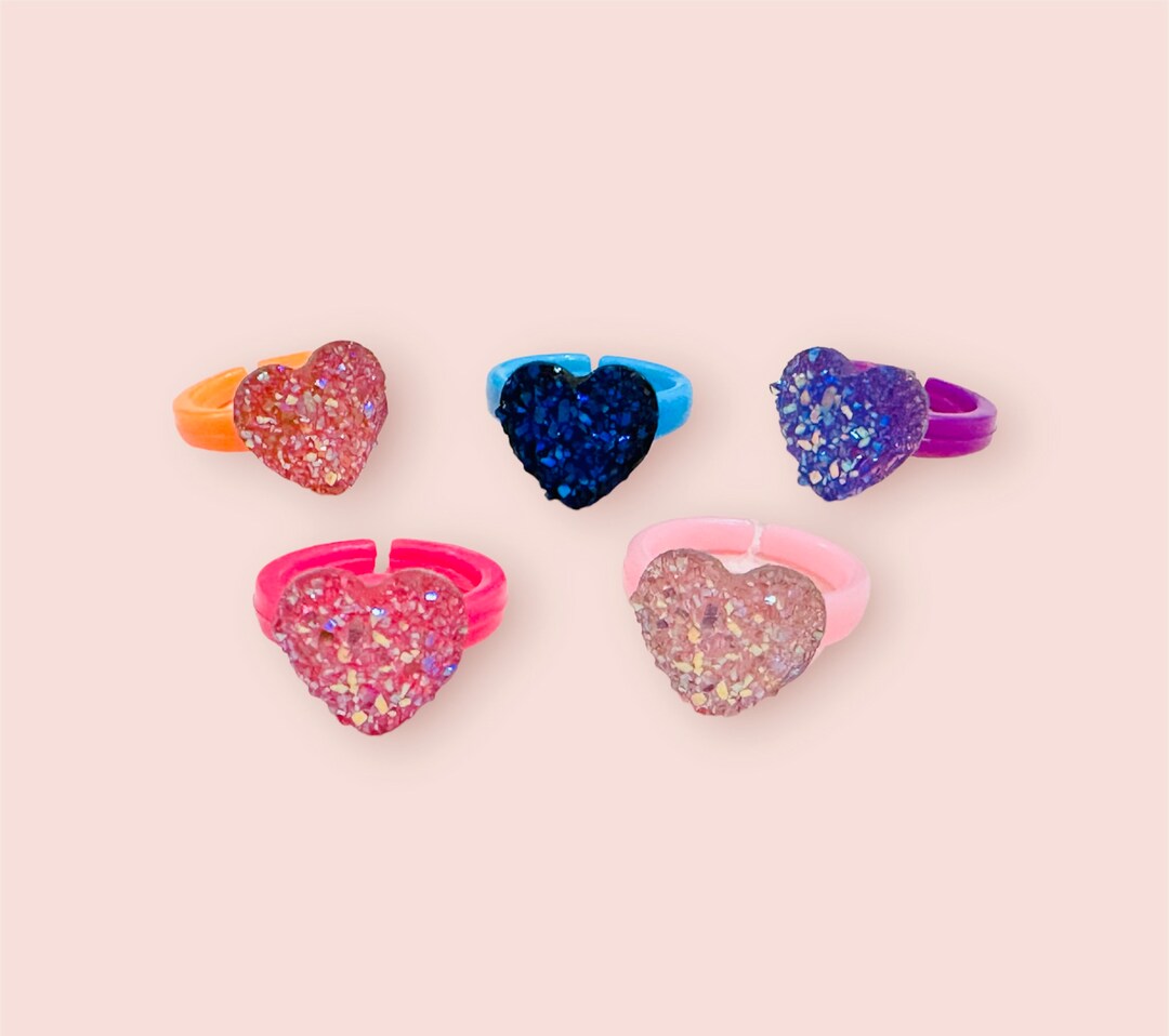 Heart Rings for Girls and Toddler Rings for Valentine's Day - Etsy