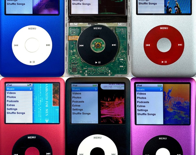 New 80GB 120GB 160GB Apple Ipod Classic 6th 7th Generation Custom Blue ...