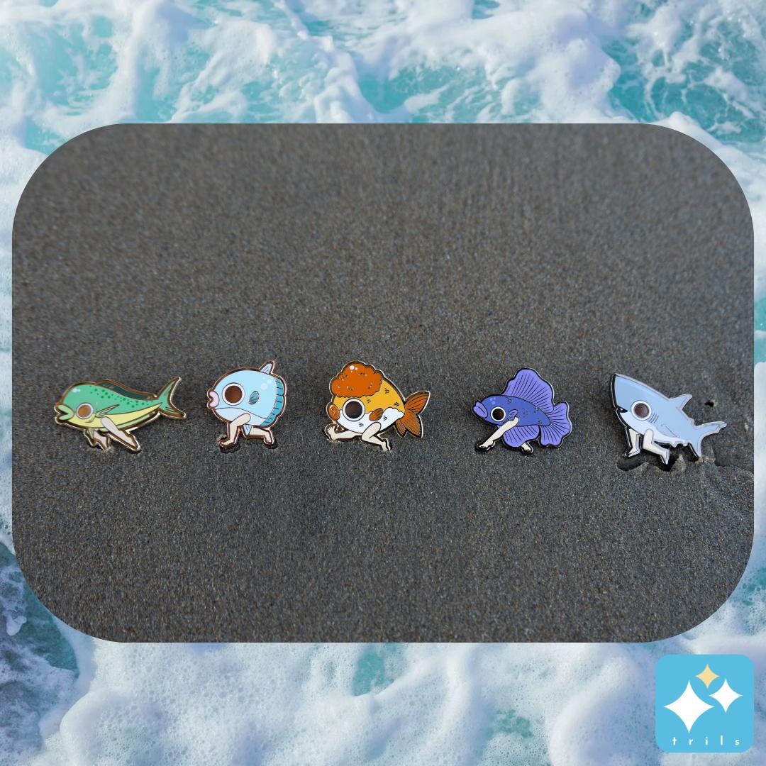 Reverse Mermaid Pins - Etsy