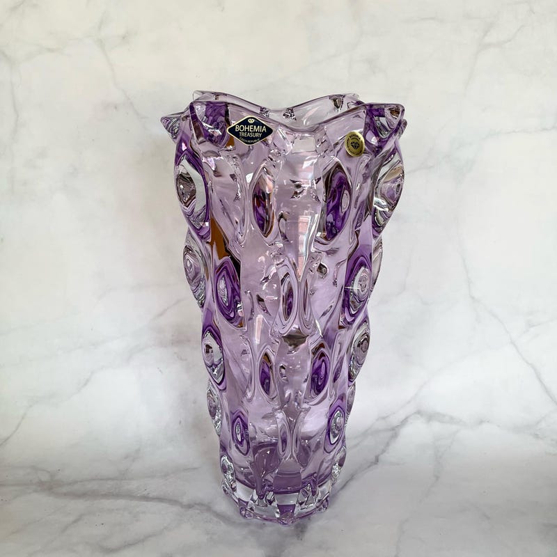 12 Crystal Flower Vases - Etsy