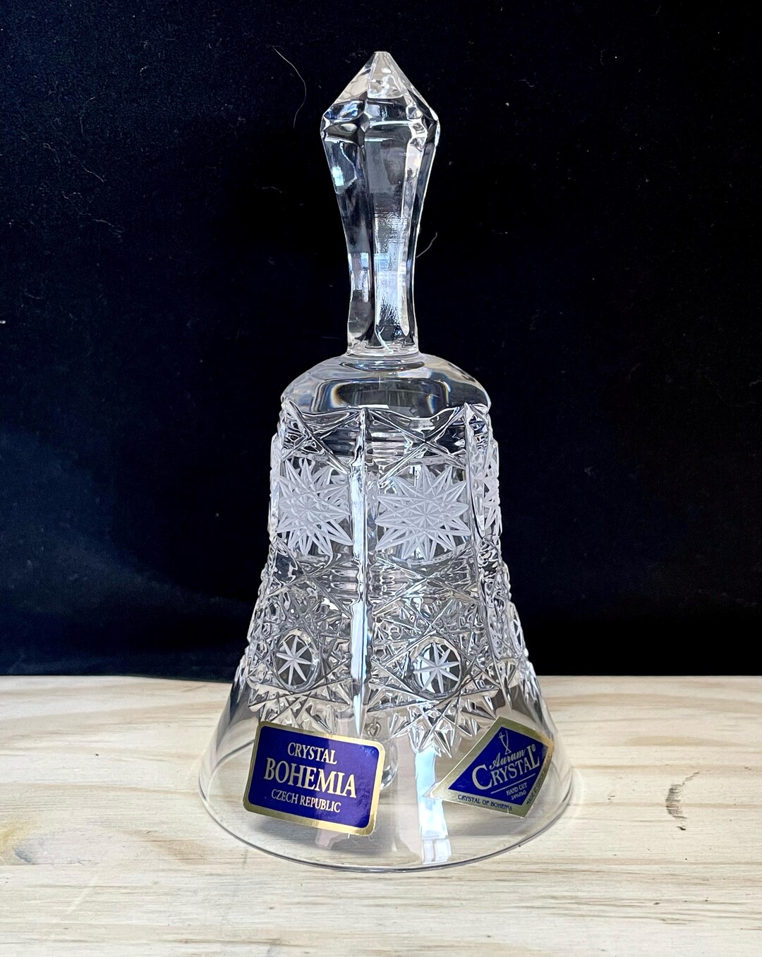Crystal Bell, Christmas Bell, 5 Bell, Lace Design Bohemia Crystal Bell ...