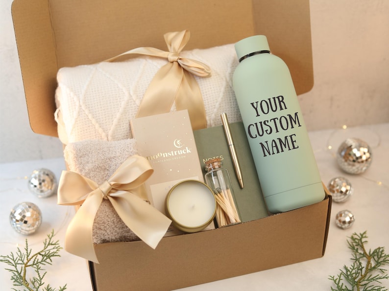 Personalized Name Gift Box Care Package for Her Custom Birthday Gift - Etsy