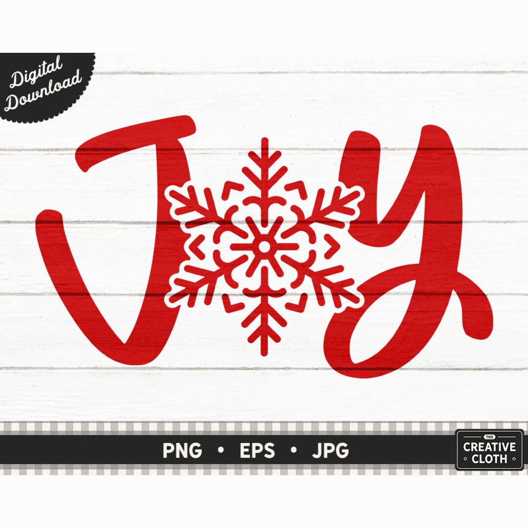 Joy Snowflake PNG, Joy to the World Christmas Sublimation, Holiday ...