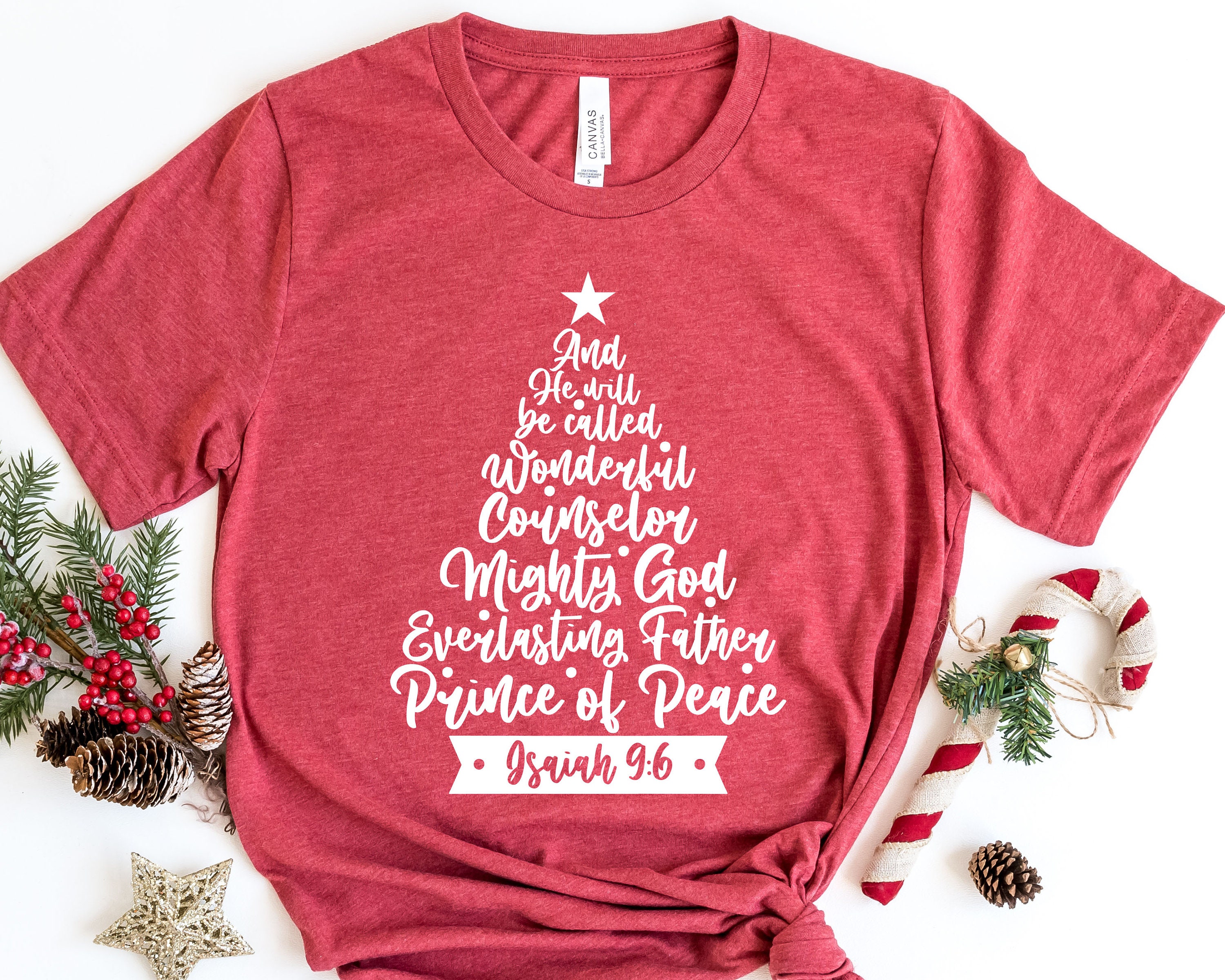 Names of Jesus Christmas Tree PNG Isaiah 9:6 Sublimation | Etsy