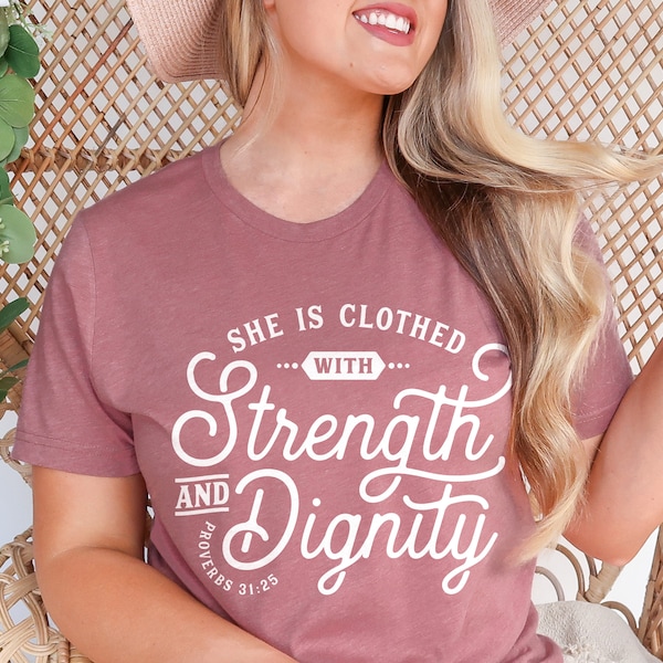 Proverbs 31 25 Etsy