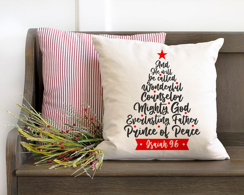 Names of Jesus Christmas Tree PNG, Isaiah 9:6 Sublimation, Holiday ...