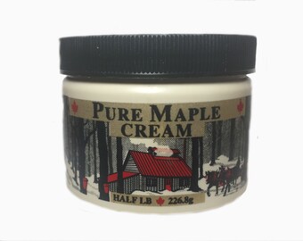 1/2 Lb. Pure Vermont Maple Cream With FREE SHIPPING - Etsy