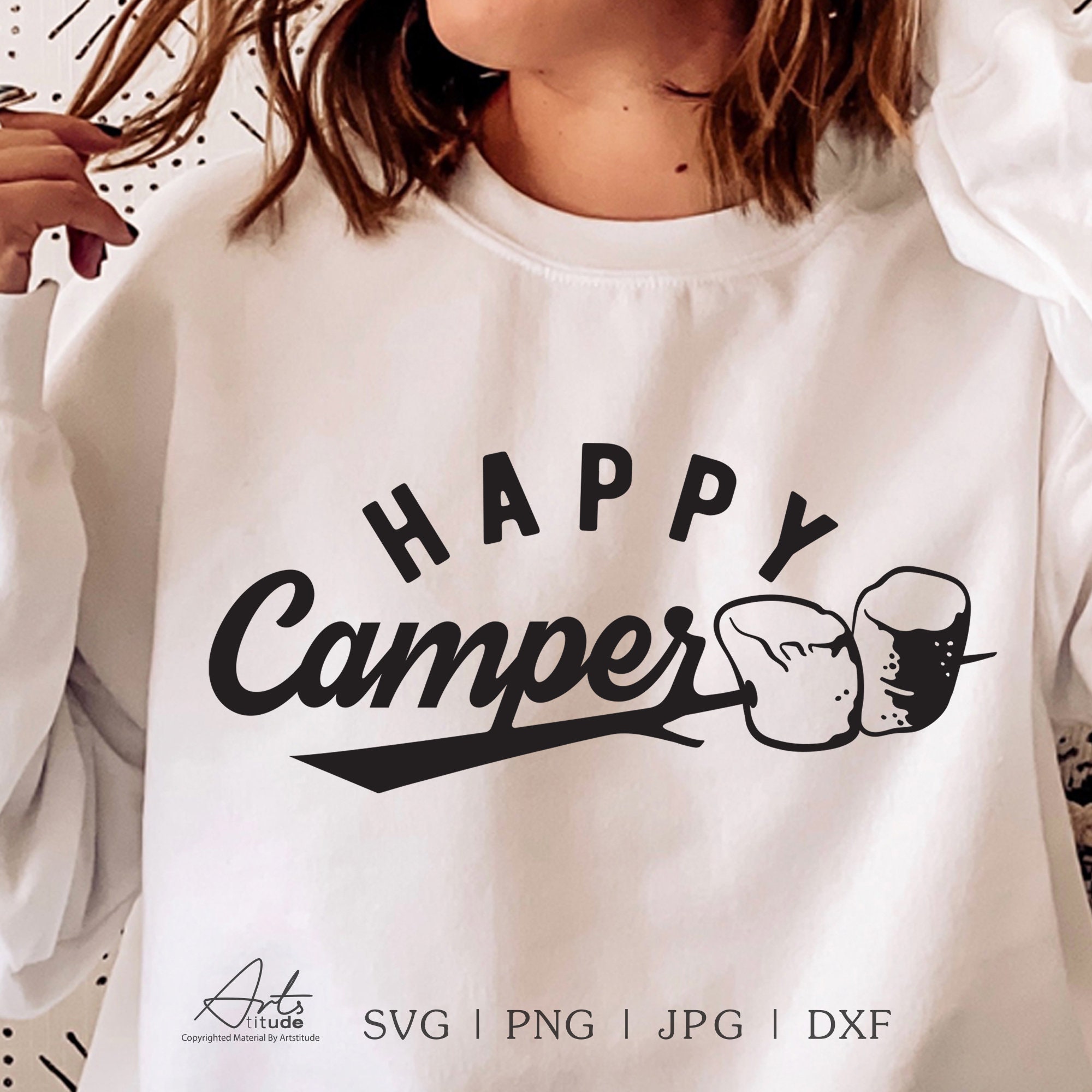 Happy Camper SVG, Adventure SVG, Camping Life SVG, Camper Svg, Camp ...