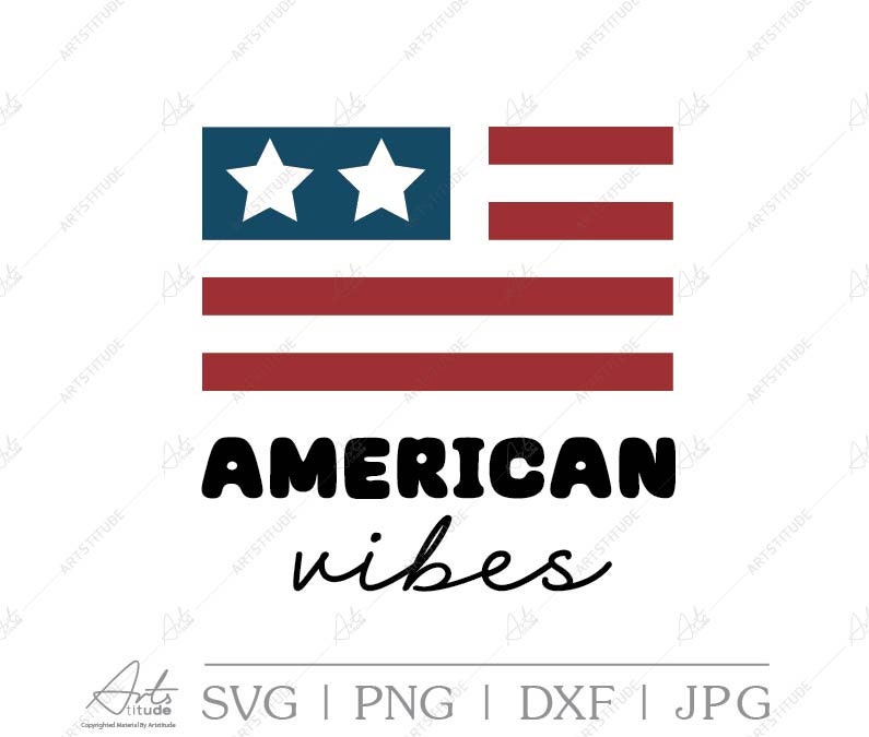 American Vibes SVG, 4th of July SVG, Fourth of July, Patriotic Svg ...