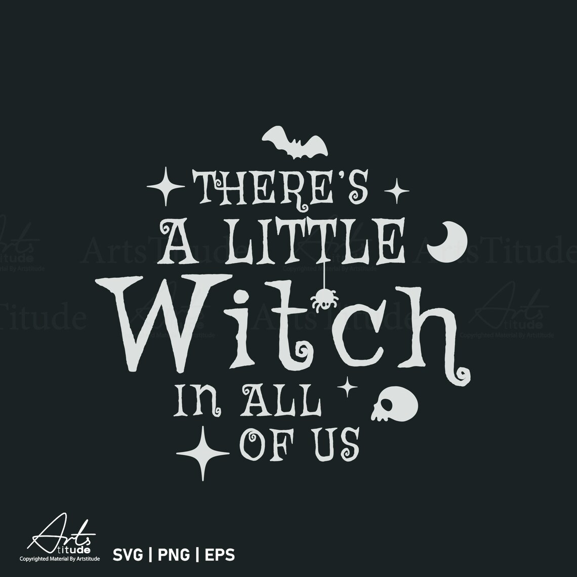 There's a Little Witch in All of Us SVG Halloween Witch - Etsy