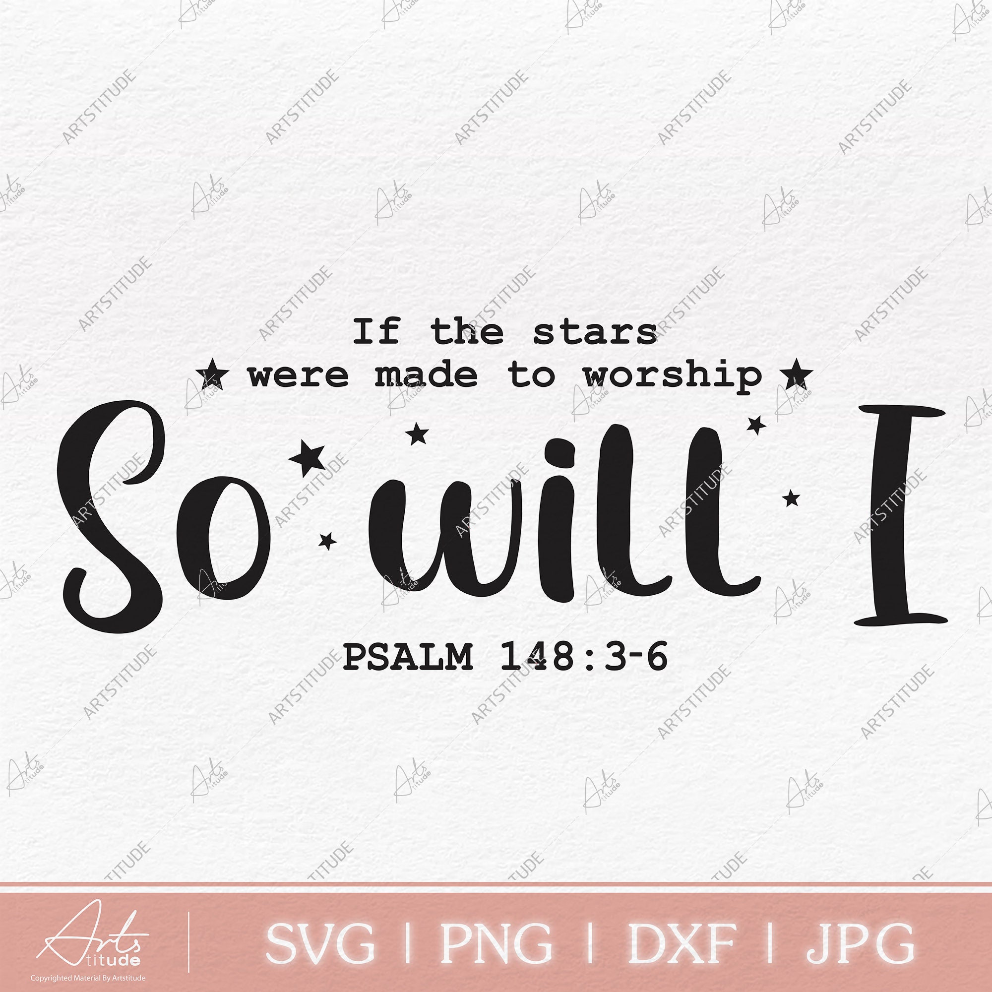 So Will I SVG, Spiritual Svg, Psalm SVG, Bible Verse Svg, Bible Quote ...