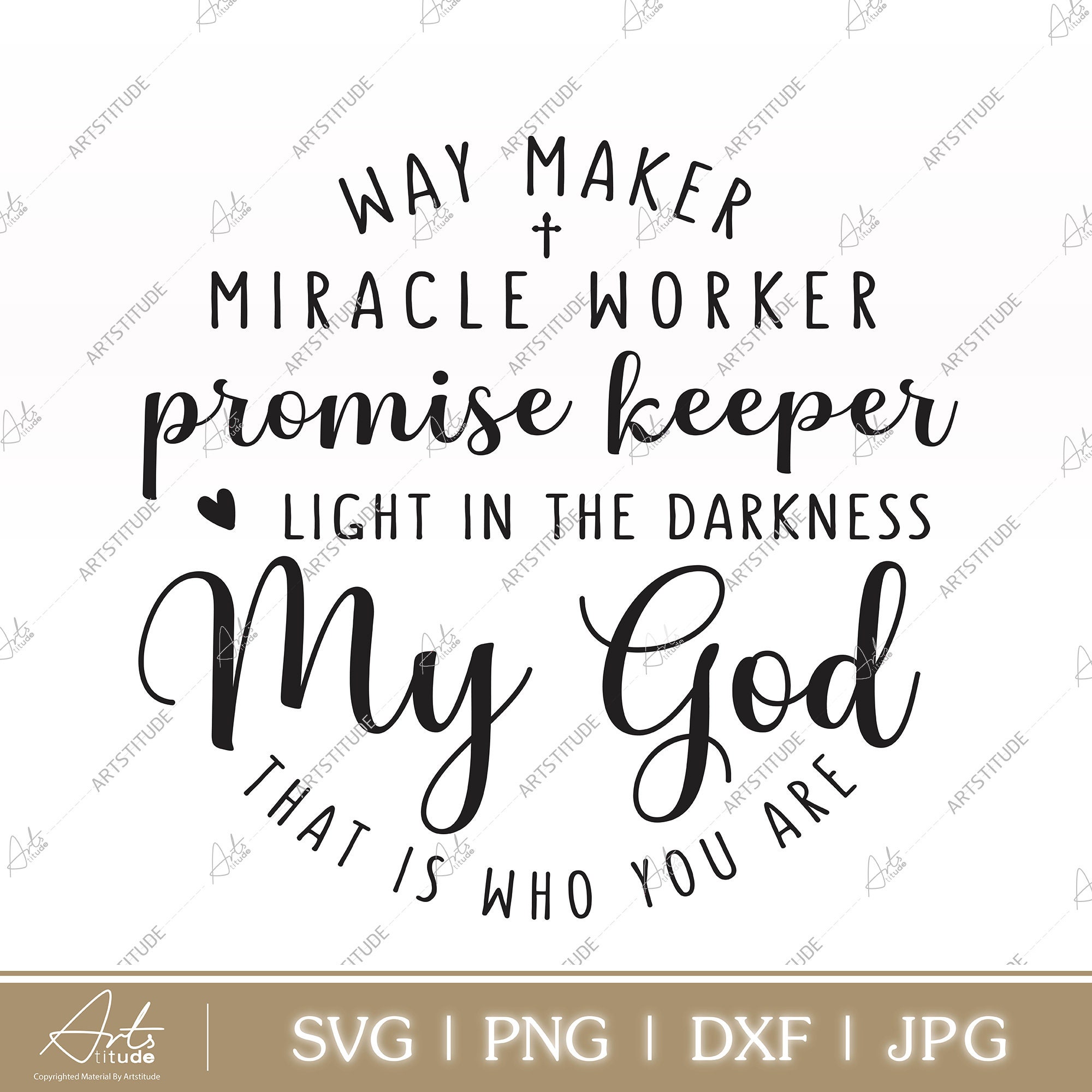 Waymaker SVG PNG, Instant Download, Miracle Worker, Vinyl Cut, File for ...