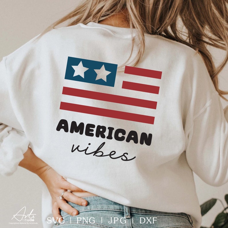 American Vibes SVG, 4th of July SVG, Fourth of July, Patriotic Svg ...