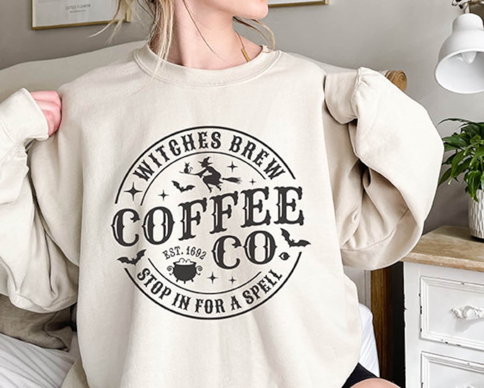 Witches Brew Coffee Co Svg, Witches Brew SVG, Halloween Witch SVG ...