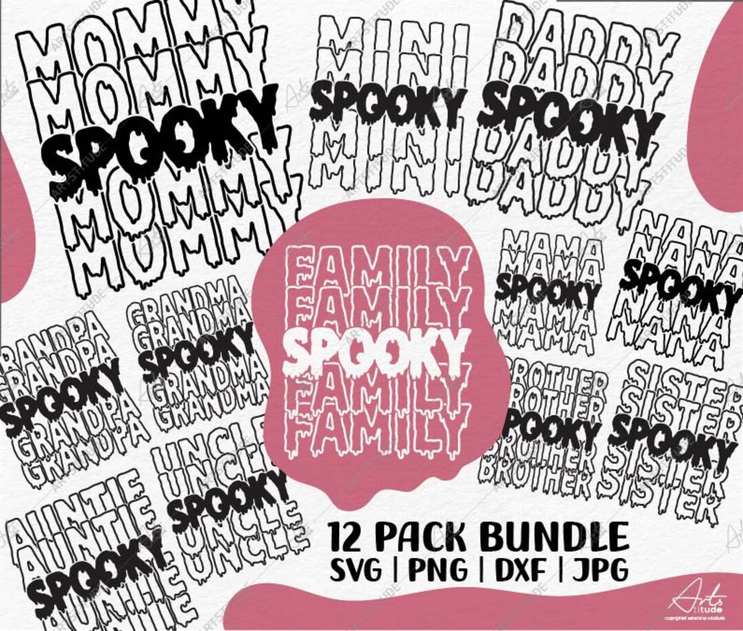 Spooky Family Svg, Spooky Season Svg, Spooky Vibes Svg, Halloween Shirt ...