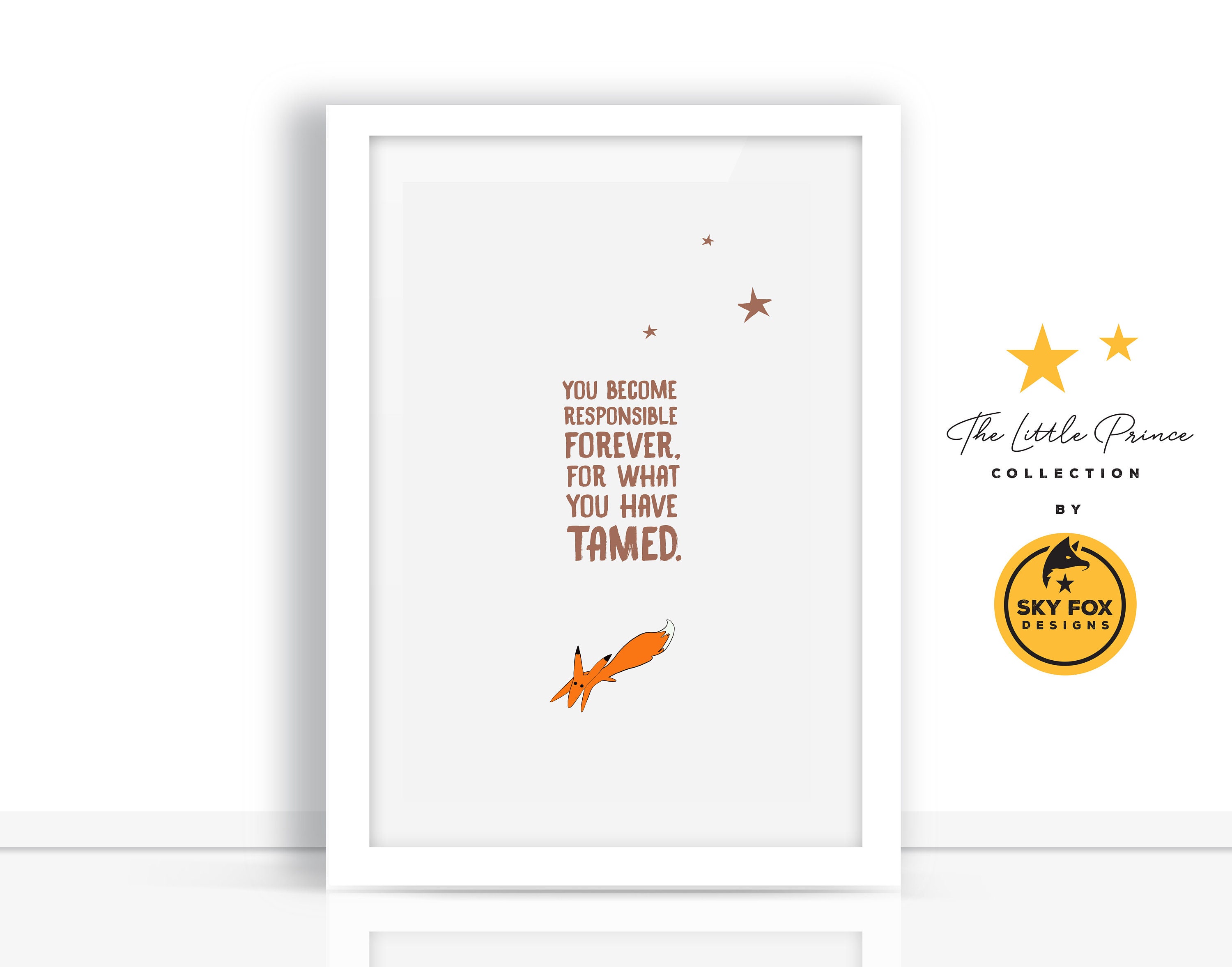 Fox - the Little Prince - Printable Art - Etsy
