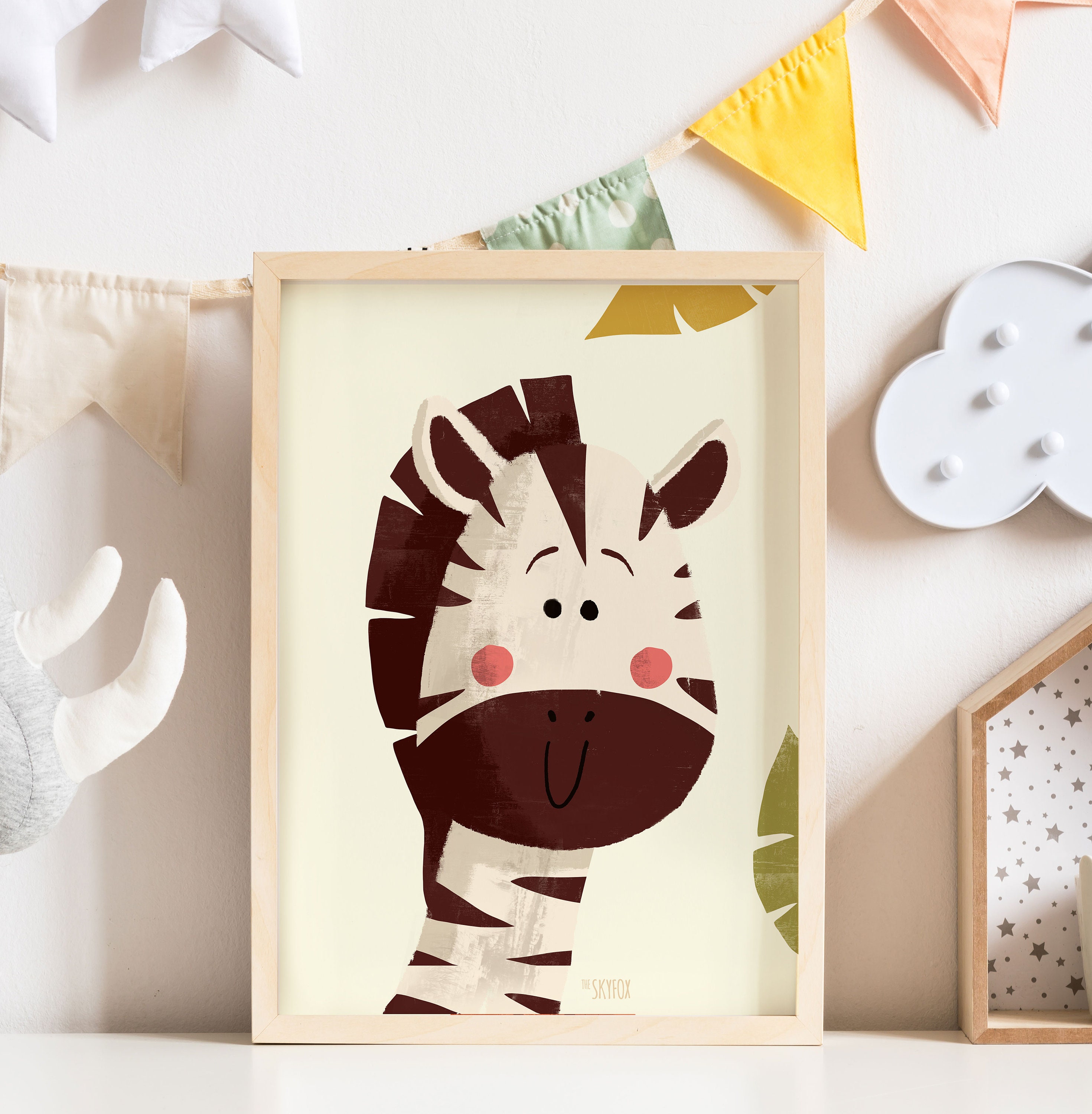 Zebra Original Cartoon Printable Art - Etsy
