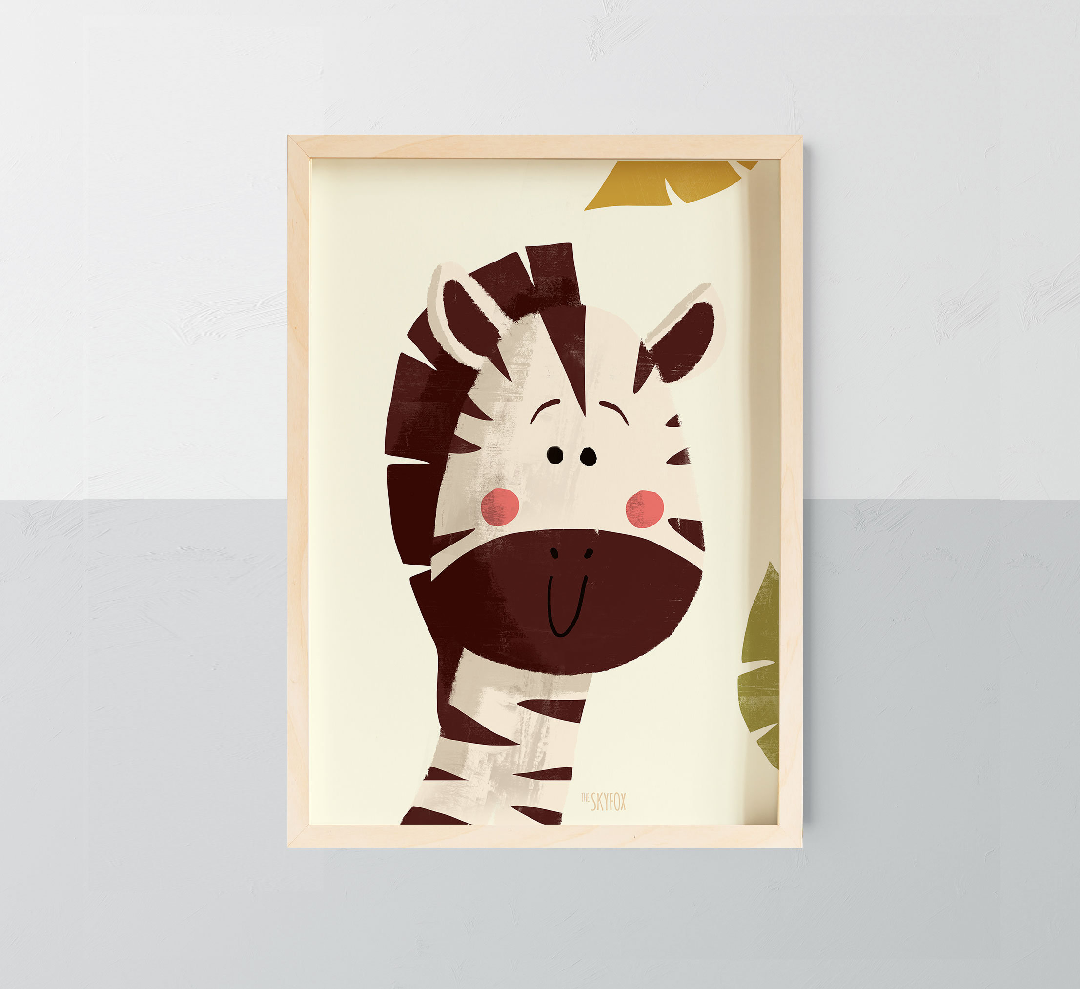 Zebra Original Cartoon Printable Art - Etsy