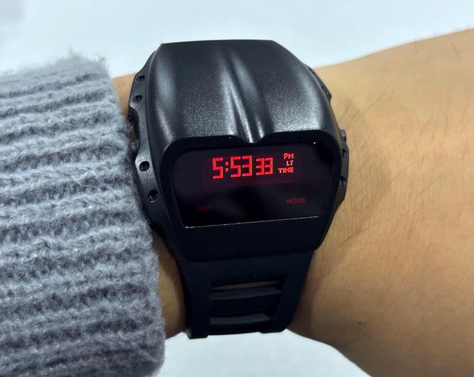 Men Digital Space Retro Future Tech Style Watches Sport Racing Fashion ...