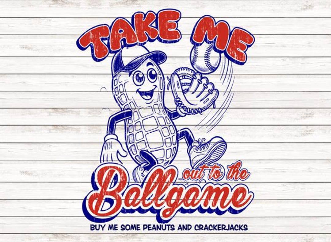 Take Me Out to the Ballgame DTF Print Ready to Press - Etsy