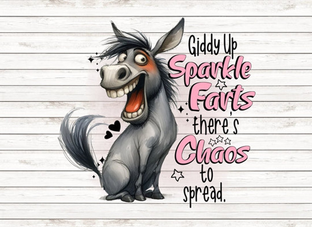 Giddy up Sparkle Farts DTF Print Ready to Press - Etsy