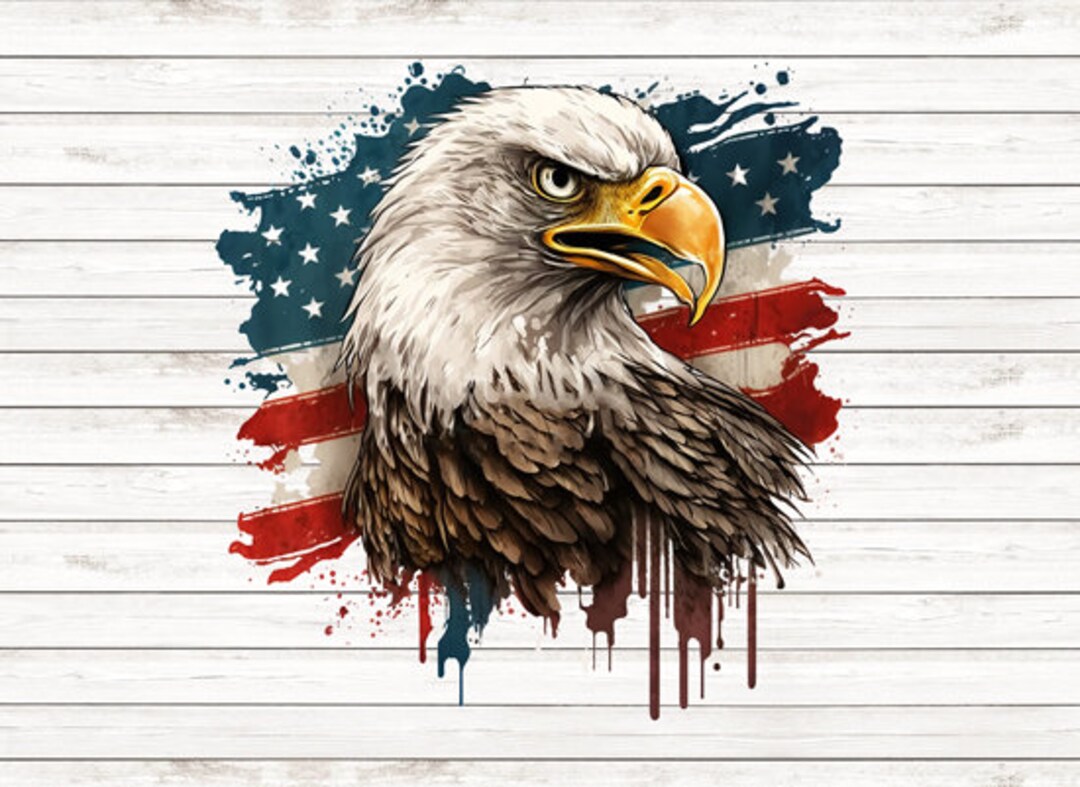 American Eagle Flag DTF Print Ready to Press - Etsy