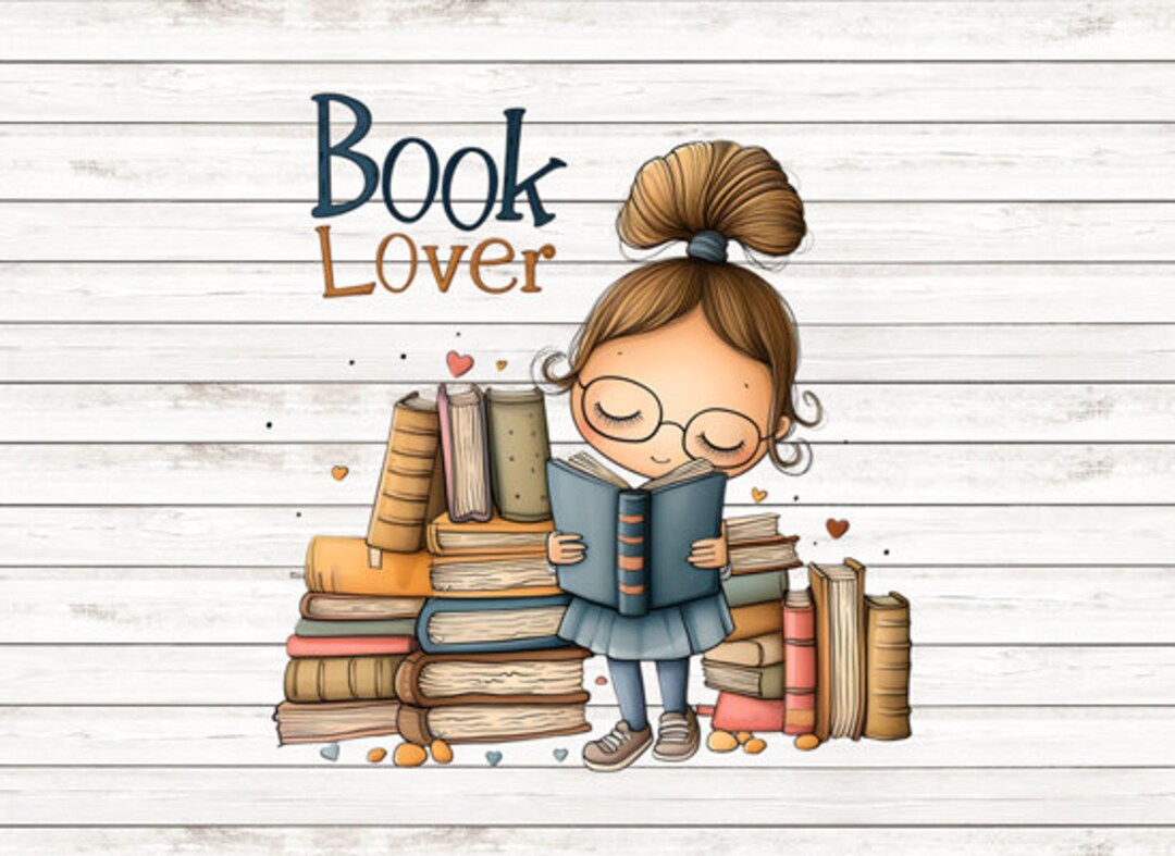 Book Lover Girl DTF Print Ready to Press - Etsy
