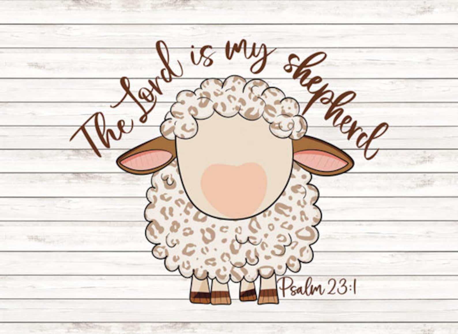 The Lord is My Shepherd Faith Religious DTF Print Ready to Press - Etsy
