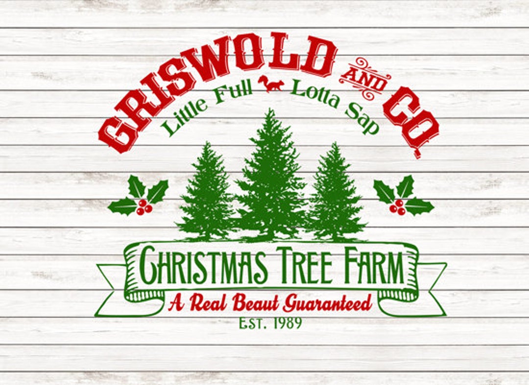Griswold and Co. Christmas Tree Farm DTF Print Ready to Press - Etsy