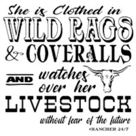She is Clothed in Wild Rags Cute Trending Svg Png - Etsy
