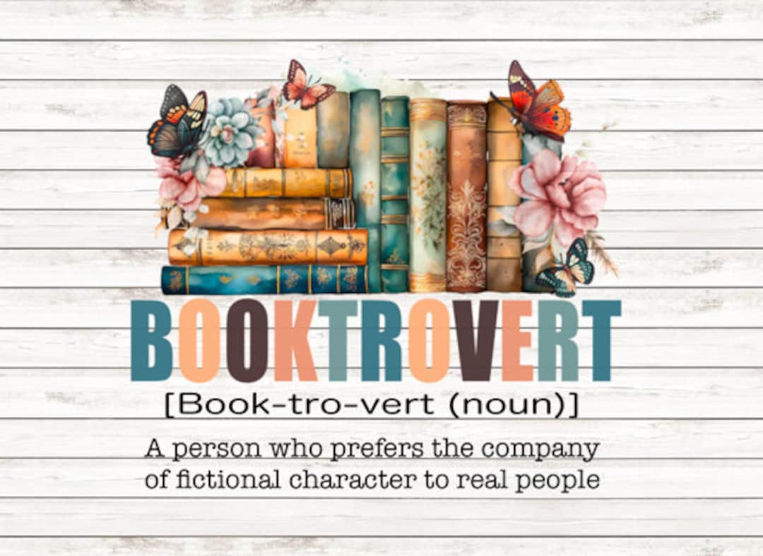 Booktrovert DTF Print Ready to Press - Etsy