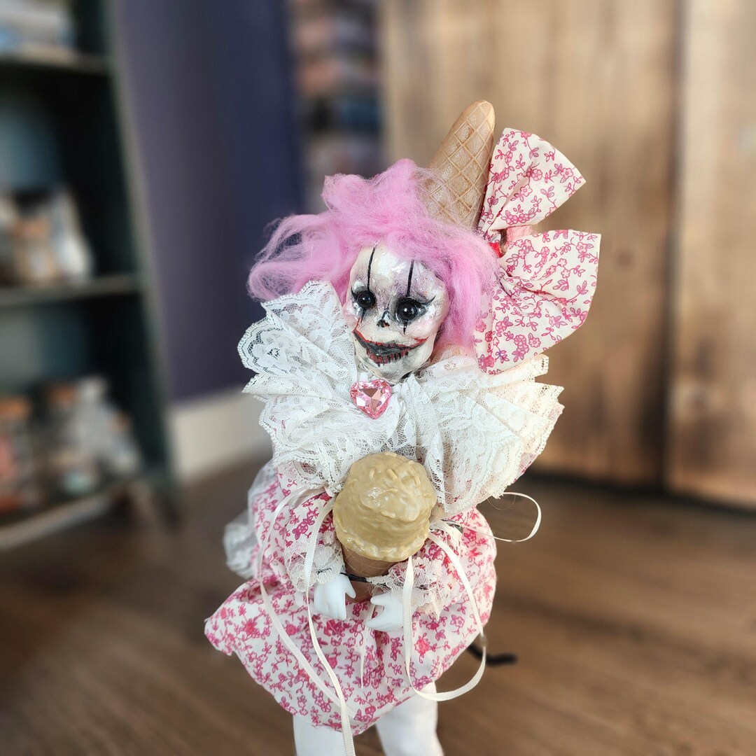 Creepy Cute Doll, Creepy Clown Doll, Oddity Doll, Weird Doll, Doll Art ...