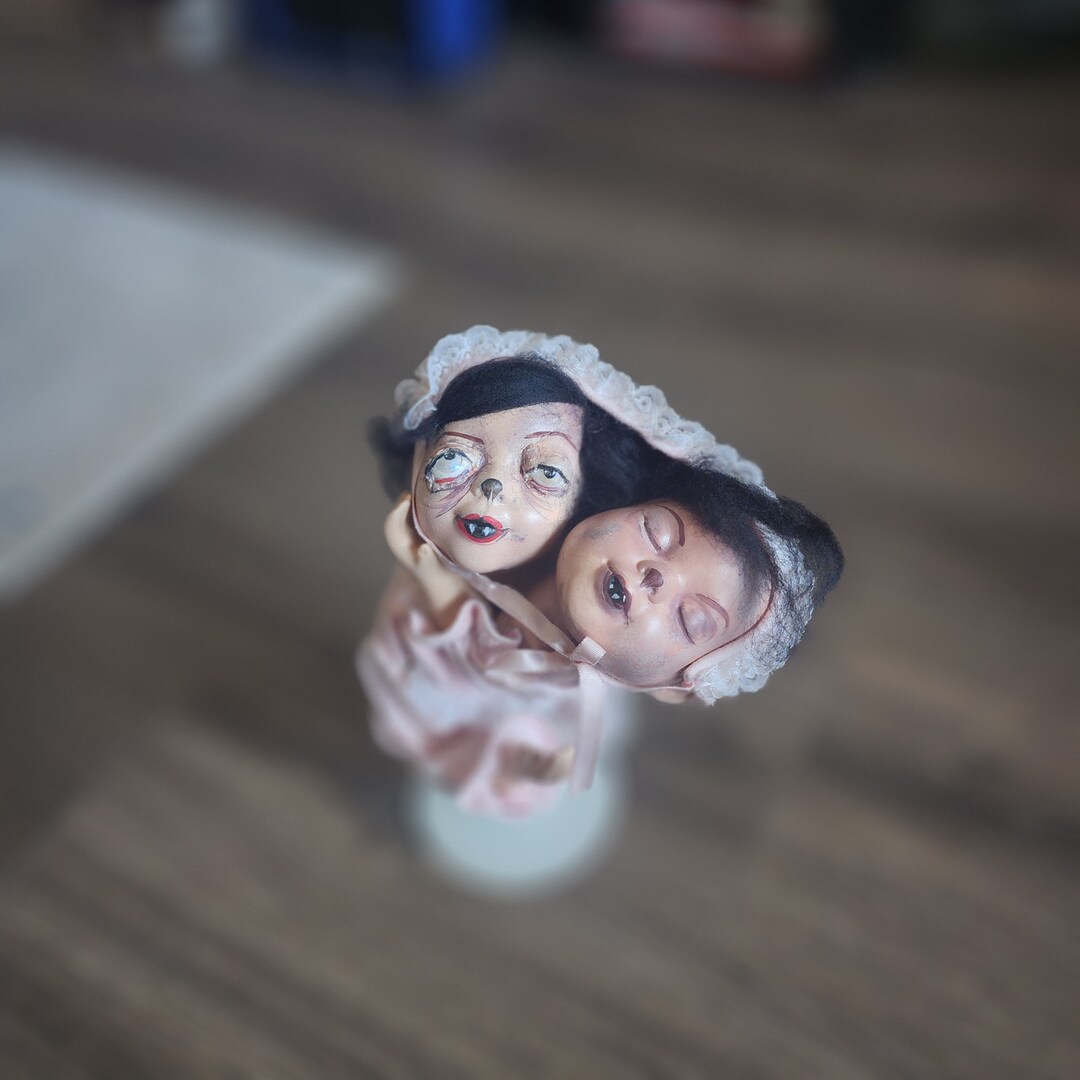 Creepy Cute Doll, Conjoined Twins Doll, Halloween Doll, Siamese Twins ...