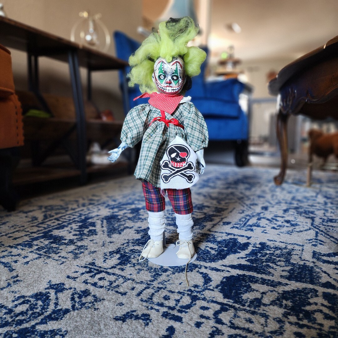 Creepy Cute Doll, Creepy Clown Doll, Oddity Doll, Weird Doll, Doll Art ...