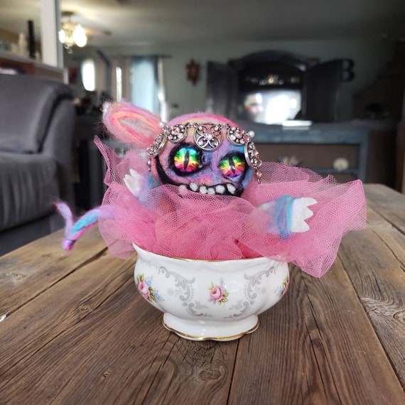 Needle Felt Monster Creepy Cute Needle Felted Needle Felt - Etsy