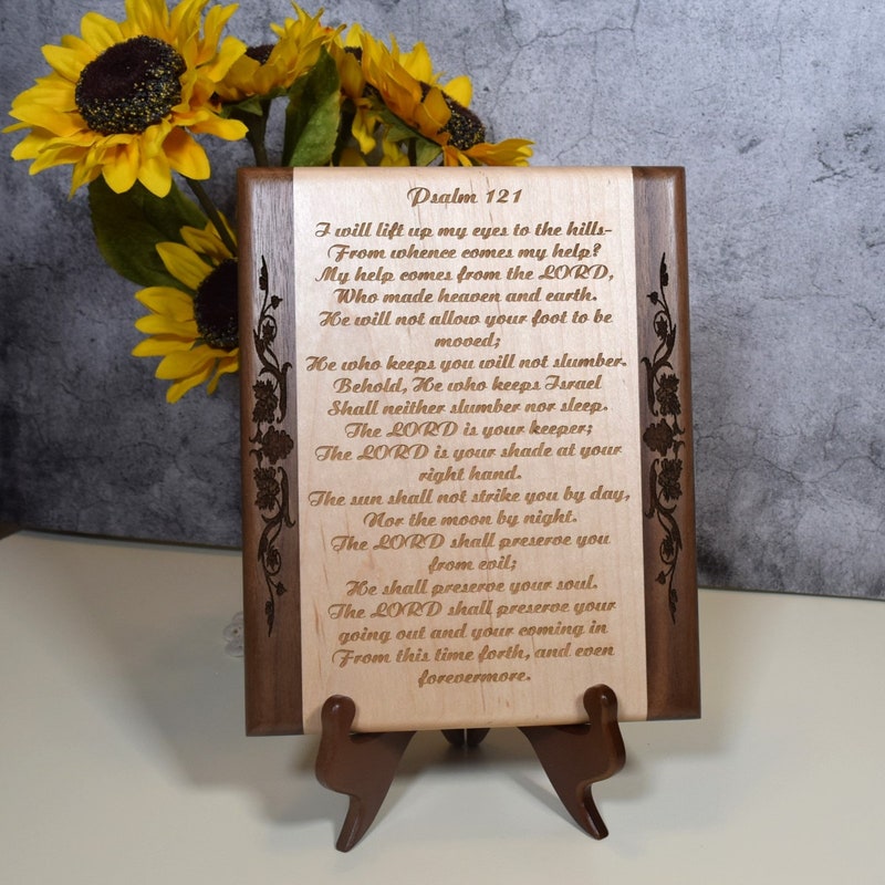 Walnut Art With Scripture - Etsy