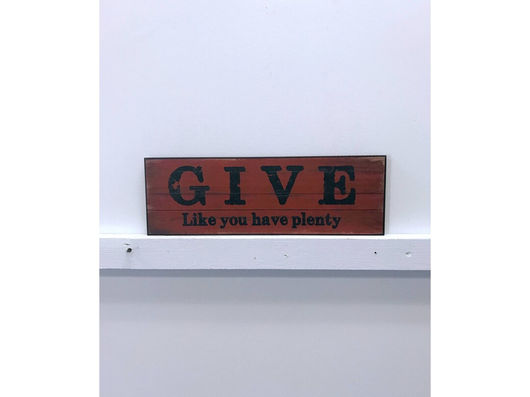 Custom give Wooden Sign - Etsy